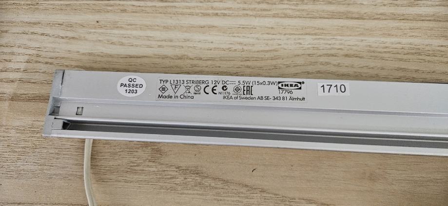 Led lučka Ikea za v omaro s senzorjem