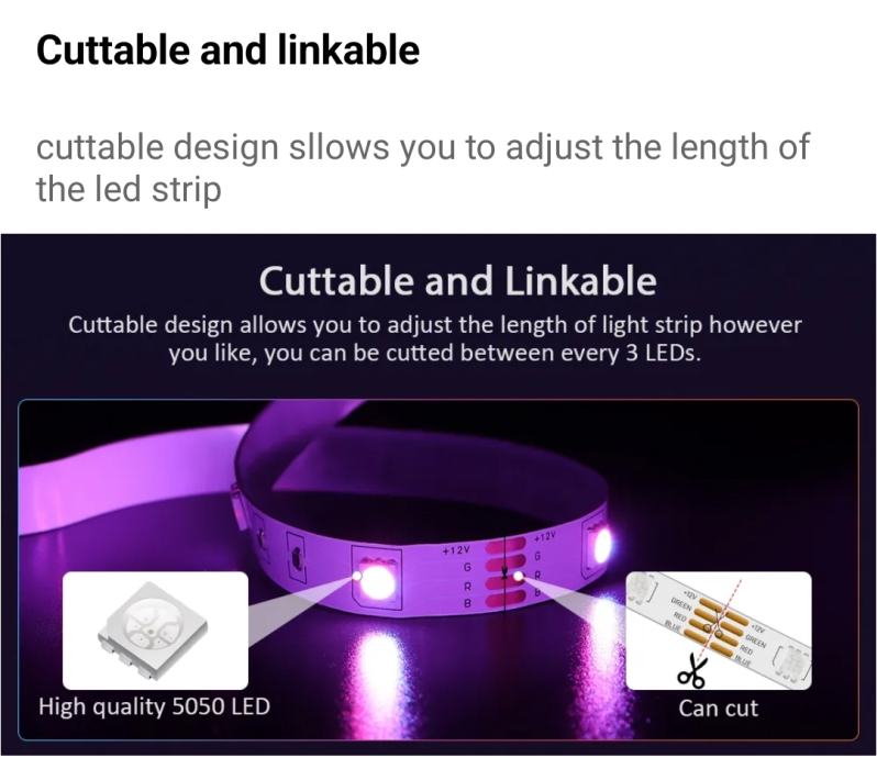 LED trak RGB novoletni trakovi novoletne božične lučke 5050 traki 12M