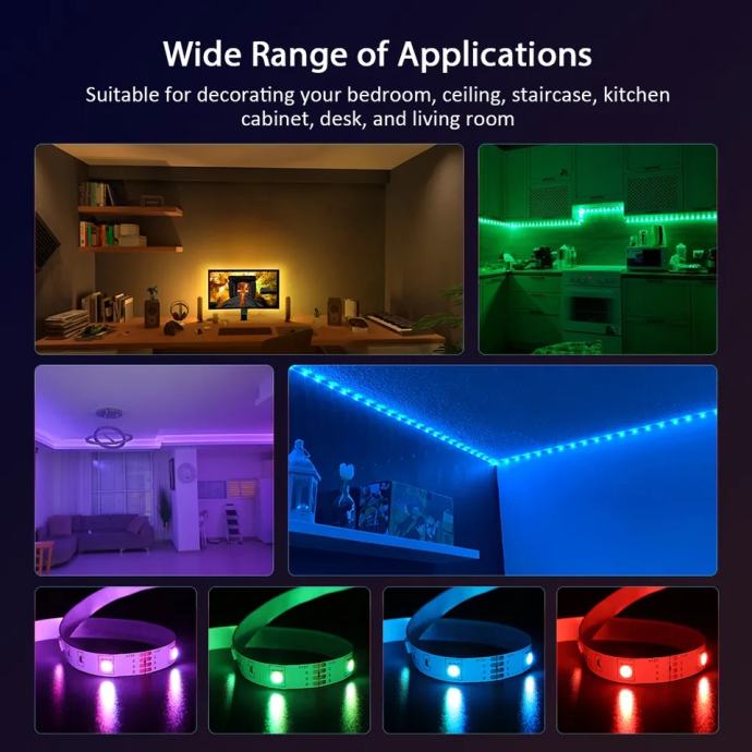 LED trak RGB novoletni trakovi novoletne božične lučke 5050 traki 12M