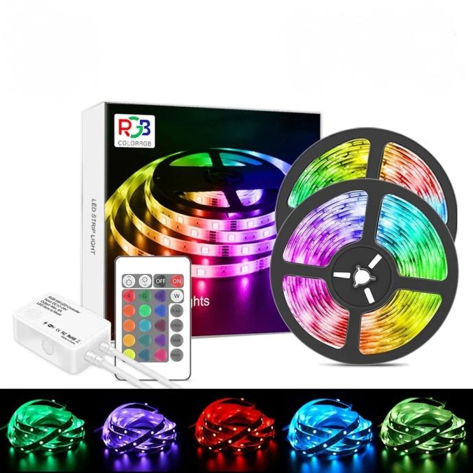 LED trak RGB novoletni trakovi novoletne božične lučke 5050 traki 12M