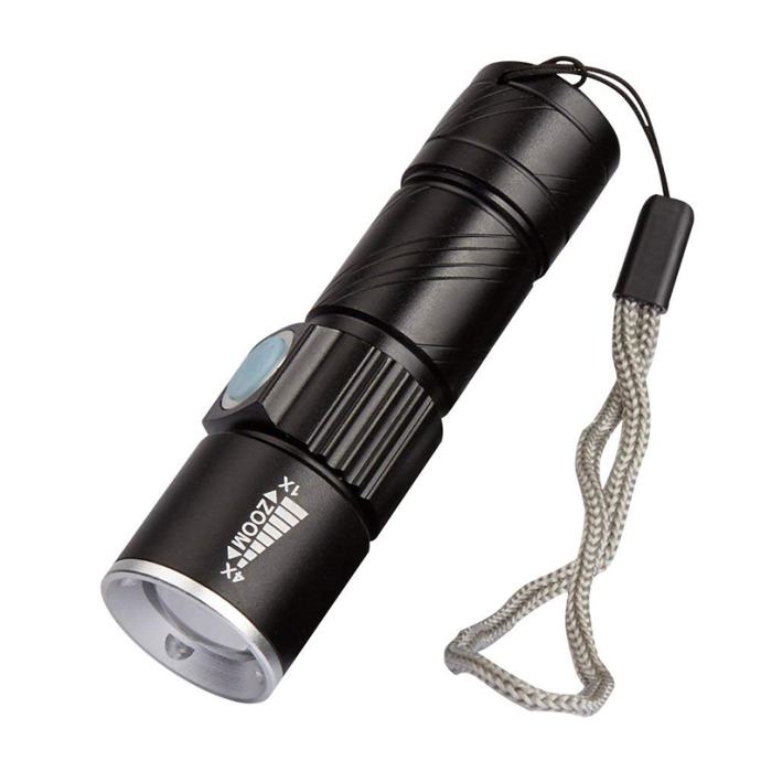 Ročna svetilka LED z USB polnjenjem.