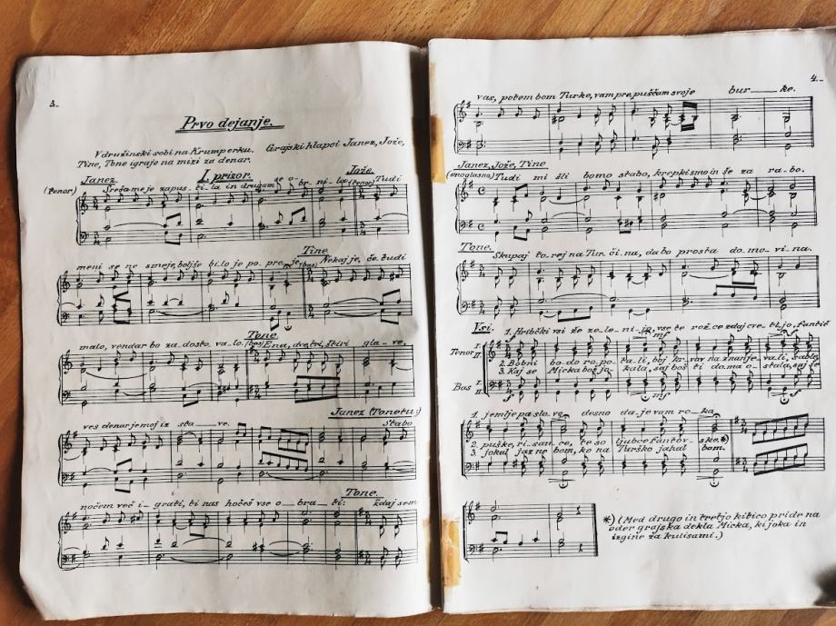 ADAM RAVBAR opereta v 4 dejanjih, 1928