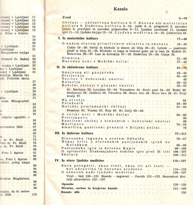 ETNOLOGIJA - SLOVENSKE STAROSVETNOSTI, France Kotnik, 1943