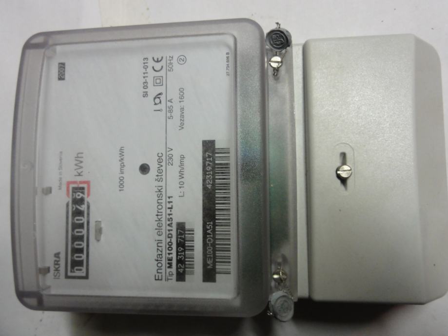 ELEKTRO ŠTEVEC, NOV, elektronski odštevalni števec, ENOFAZNI,