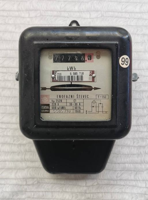 Števec električne energije enofazni