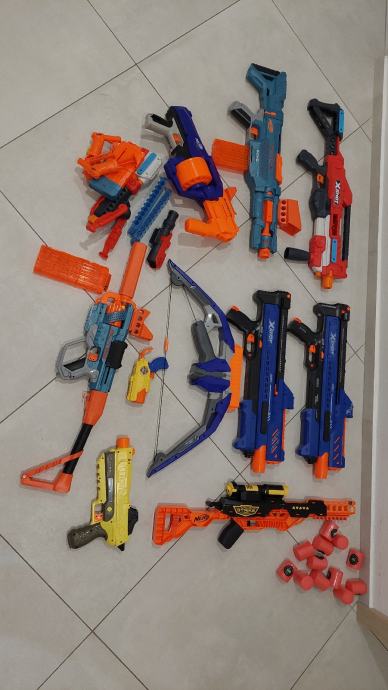 nerf x-shot igrače pištole puške