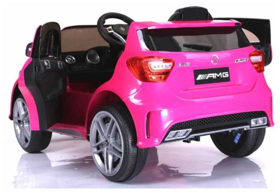 12V MERCEDES A45 AMG Babycar pink - otroški električni avto
