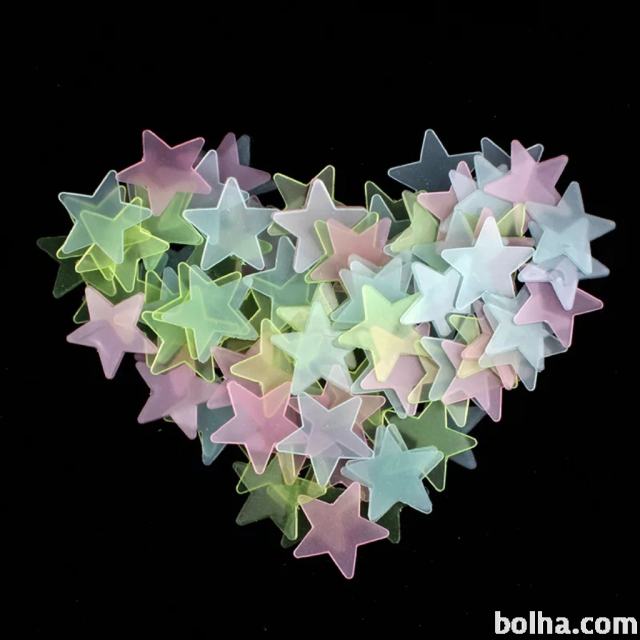 Fluorescentne dekorativne zvezdice