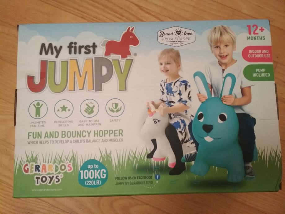 Napihljiv konjiček za skakanje My First Jumpy (Gerardos Toys)