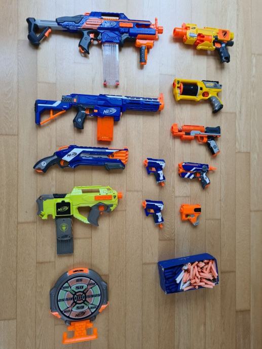 Nerf (puške, pištole, naboji, tarča) -možen nakup posamičnega artikla!