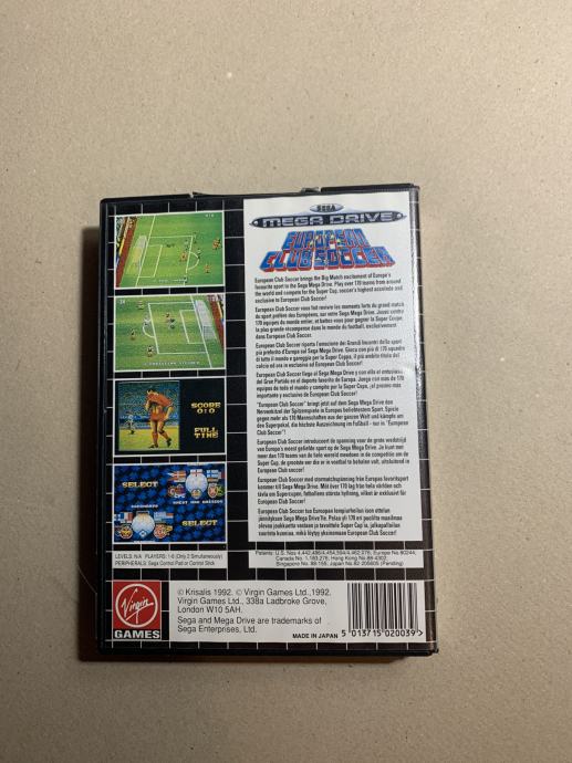 European Club Soccer - Sega Mega Drive