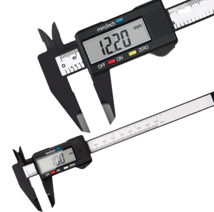 LCD digitalno kljunasto merilo 150mm PVC