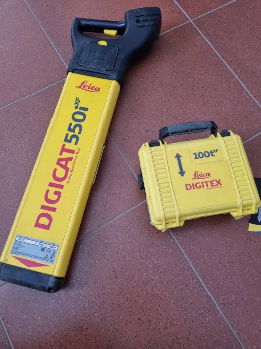 Lokator podzemnih vodov Leica DIGICAT 550i in DIGITEX 100t