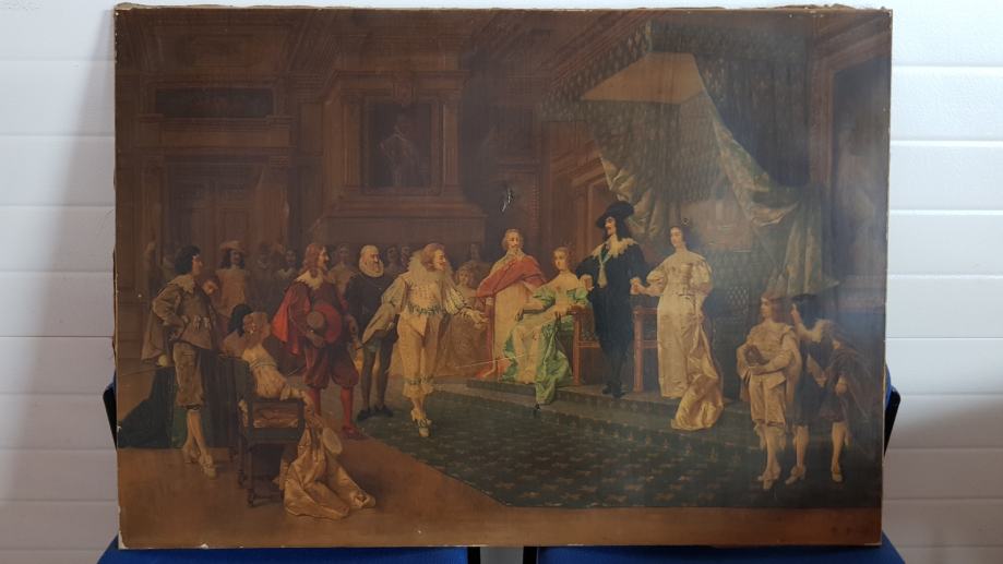Baročna Slika l.1630S England King Charles 1 and Queen Henrietta Maria