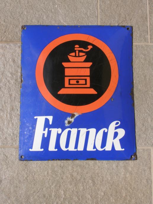 Emajlirana reklamna plošča FRANCK