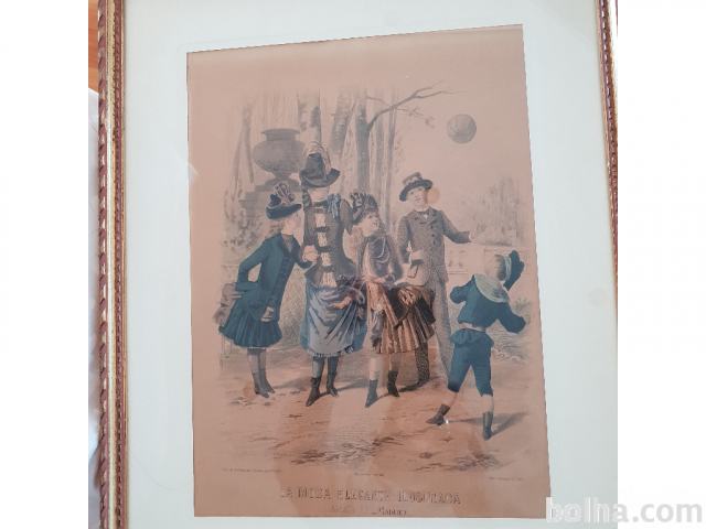 STARA SLIKA - OTROCI- PRED L.1900
