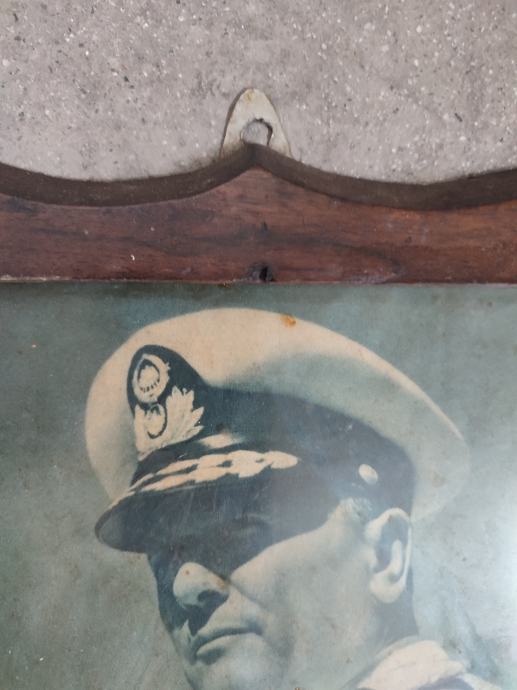 Titova slika retro okvir mornarica Jugoslavija vintage