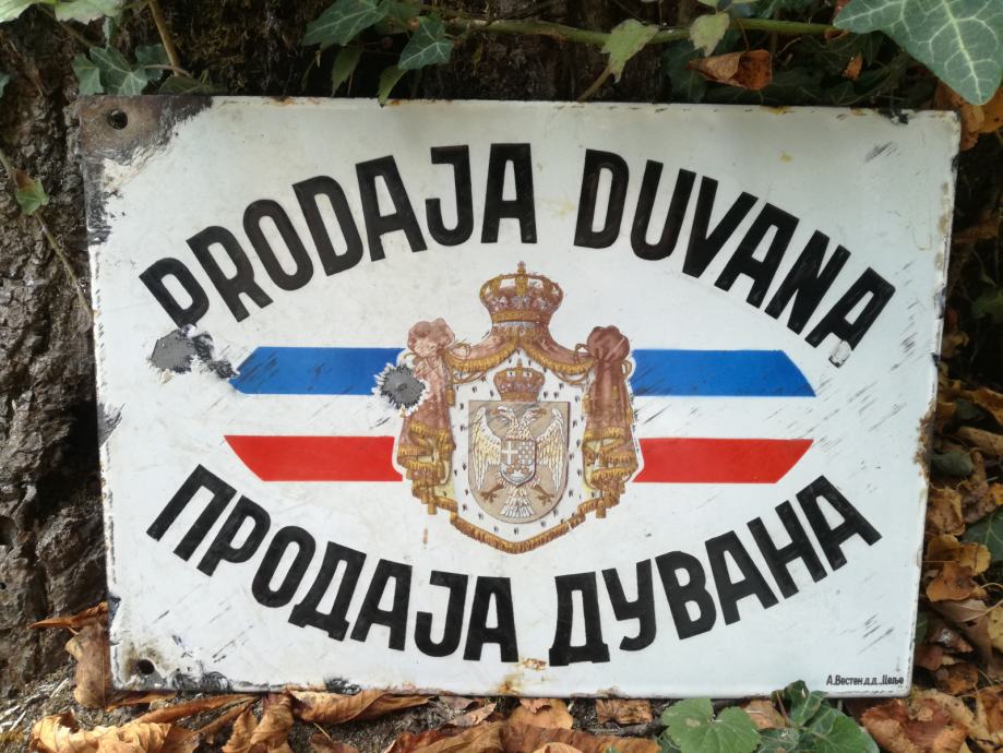 Emajlirana tabla Prodaja duvana