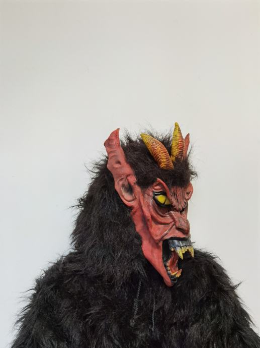 Maska Parkelj Krampus Rdeča Lucifer