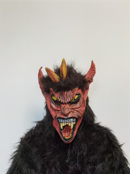 Maska Parkelj Krampus Rdeča Lucifer