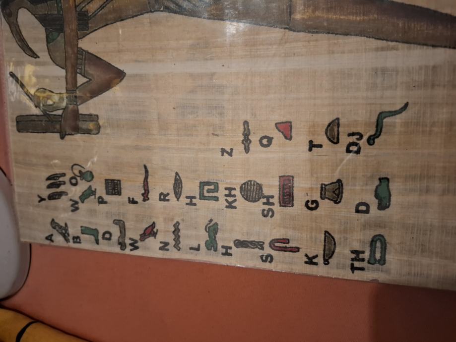 Original risba iz Egipta