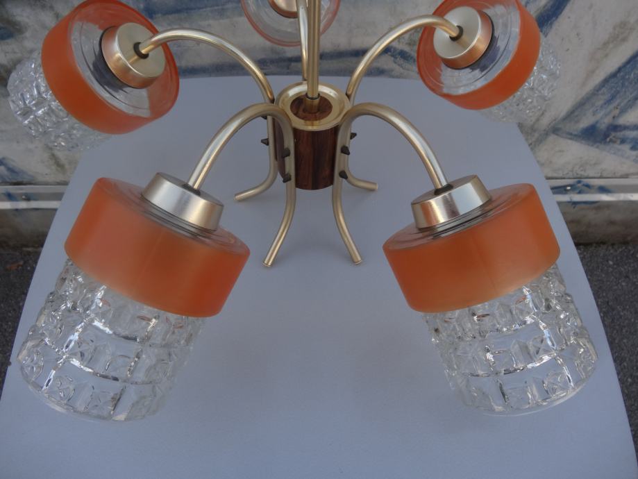 RETRO LUSTER Z 5 GLAVAMI 70s