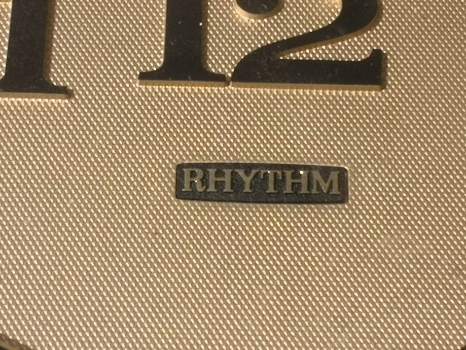 Stara stenska ura RHYTHM TRANSISTOR CLOCK,koledar