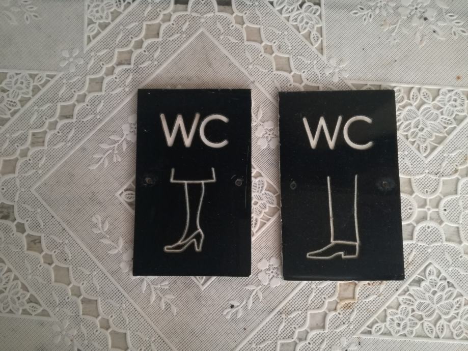 WC ženske, WC moški tablica za vrata