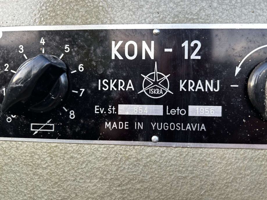 ISKRA KRANJ 1956,KON - 12,MADE IN YUGOSLAVIA,