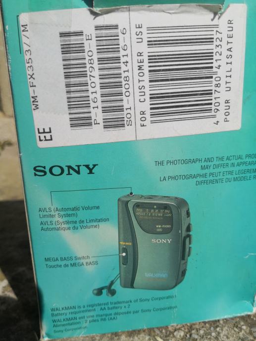 Sony Walkman WM-FX353 v original škatli,vokmen,