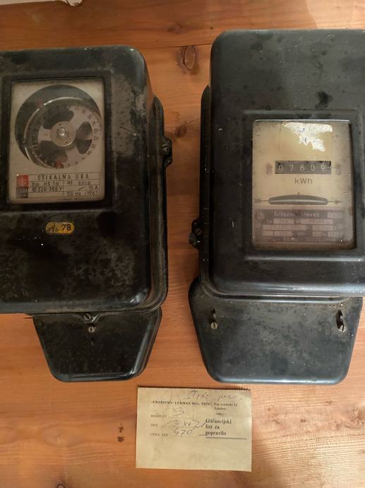 števec za elektriko, telefon iskra