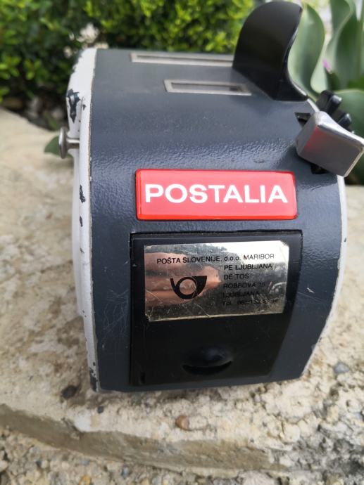 Vintage poštarski aparat POSTALIA,star frankirni stroj,
