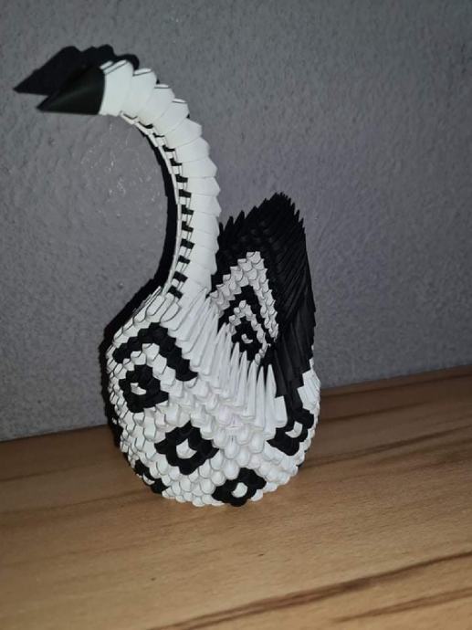 3D Origami Labud
