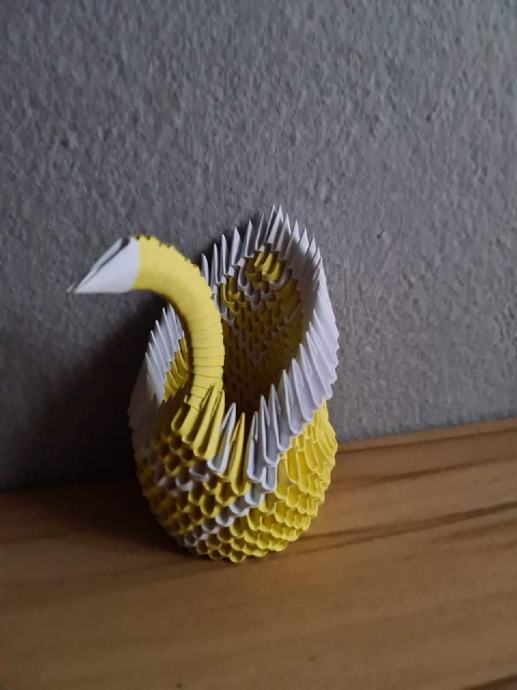 3D Origami Labud