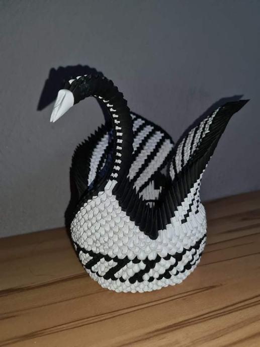3D Origami Labud
