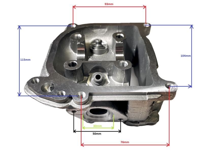 Glava cilindra (valja) 50ccm SPX z SLS brez ventilov GY6 CHINA
