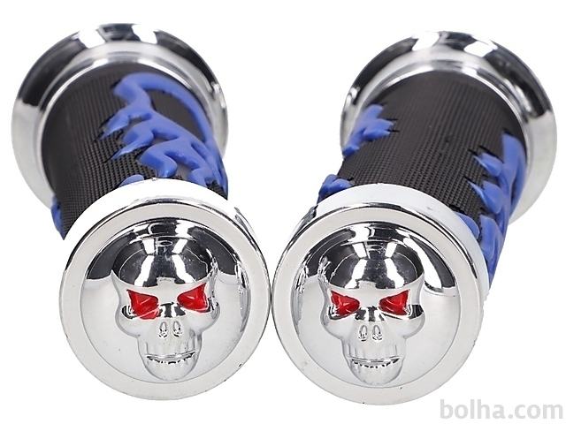Ročka krmila Custom (set, par) plavi plamen