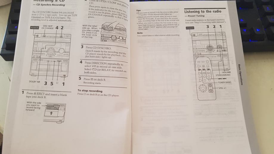 Angleška navodila za Hi-Fi component system sony MHC-RX70 MHC-RX80