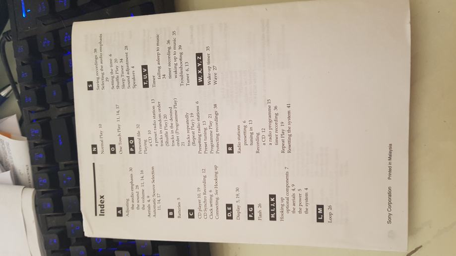 Angleška navodila za Hi-Fi component system sony MHC-RX70 MHC-RX80