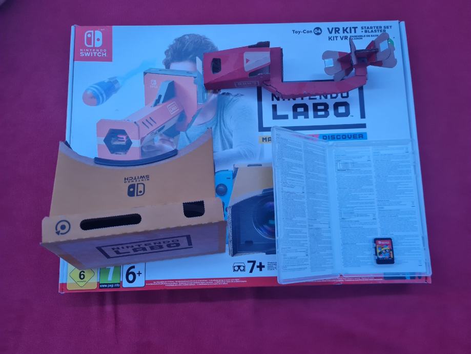 nintendo labo toy con 4 vr kit