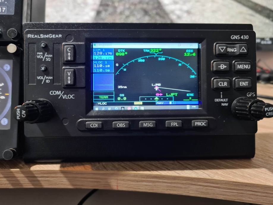 Saitek instrument panel + GNS 430