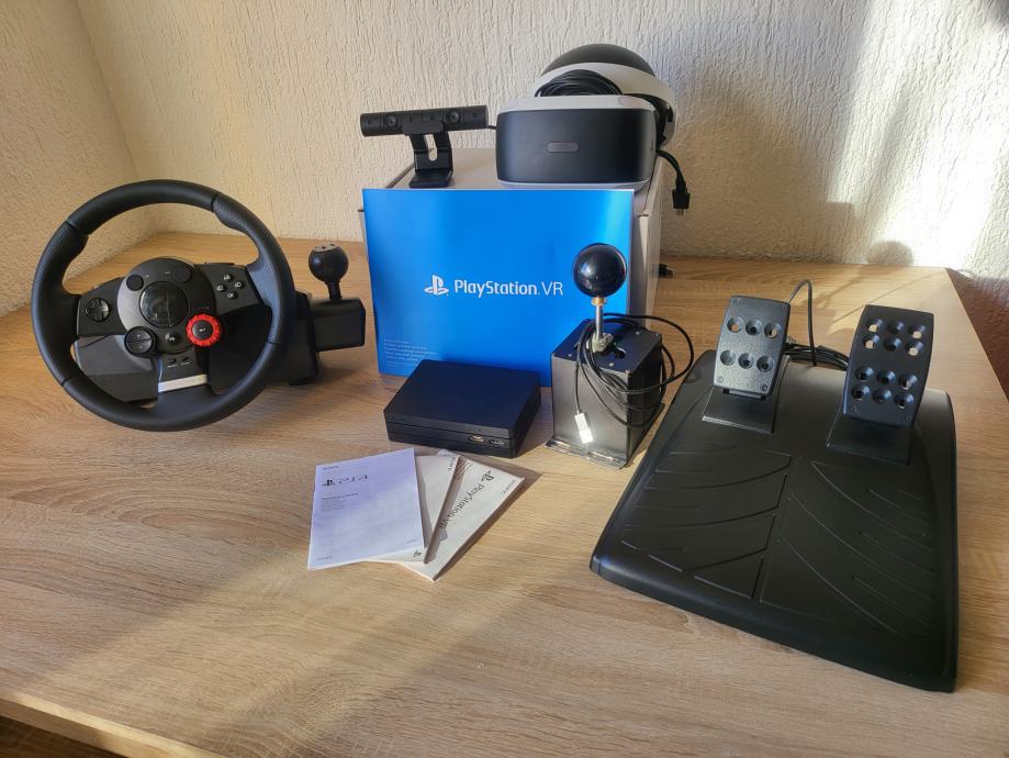 Playstation 4 / pc Vr + Logitech gaming volan setup