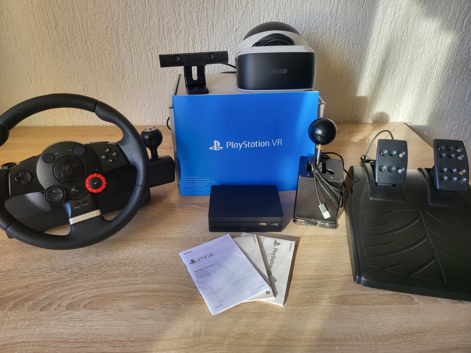 Playstation 4 / pc Vr + Logitech gaming volan setup