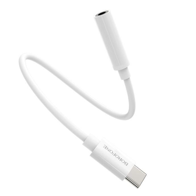 Borofone BV13 adapter Type-C/3,5mm White
