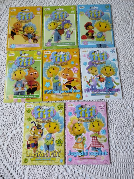 DVD Fifi in Cvetličniki št.: 2,3,4,5,6,7,8,9 za najmlajše, nikoli rabl
