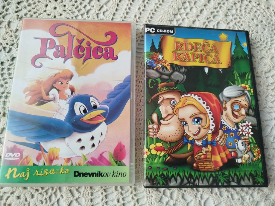 DVD Palčica in PC CD-ROM Rdeča kapica
