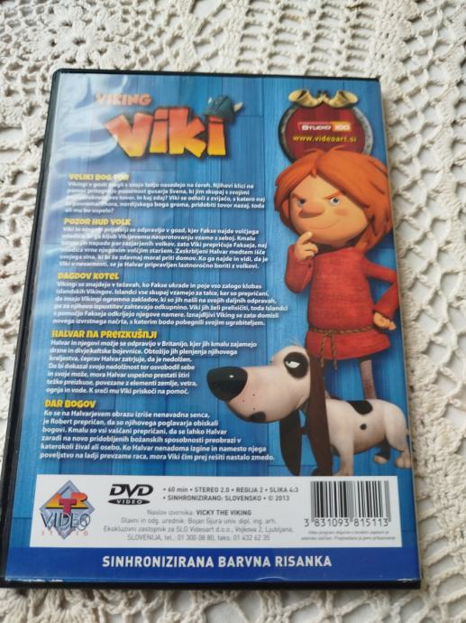 DVD SlugTerra in DVD Viking Viki - barvna risanka