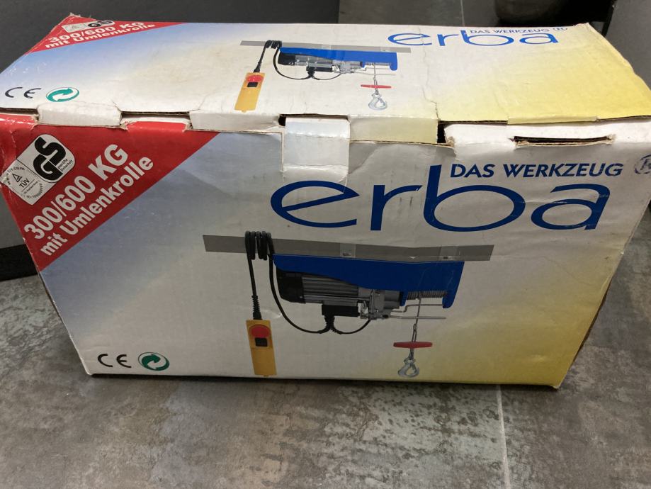 ERBA ELEKTRIČNO VITLO 300-600KG
