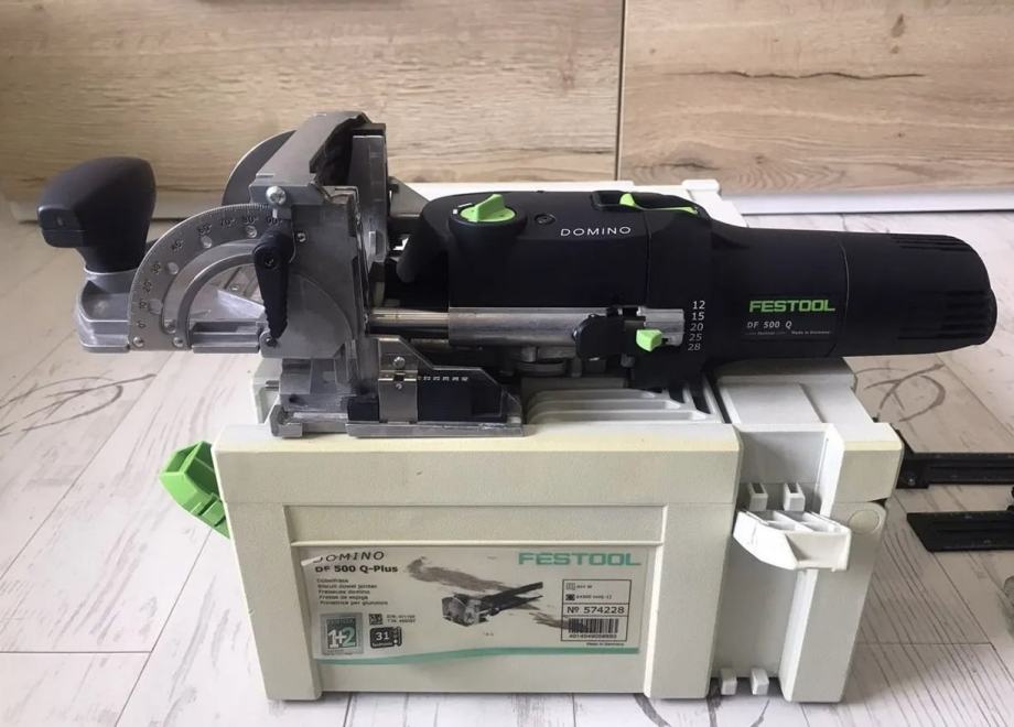Festool DF 500 za rezanje čepov (Q-SET) in Domino systainer