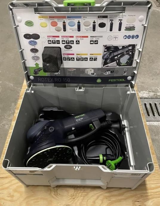 Zobniški naključni orbitalni brusilnik Festool Rotex RO 150 FEQ-Plus